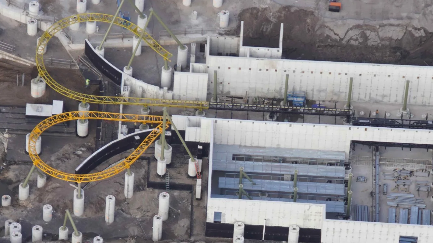 First Track for Dual-Racing Roller Coaster Installed at Universal's ...