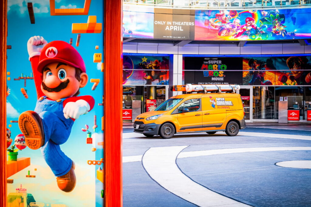 Super Mario Bros. Plumbing van at CityWalk - Epic Universal Blog