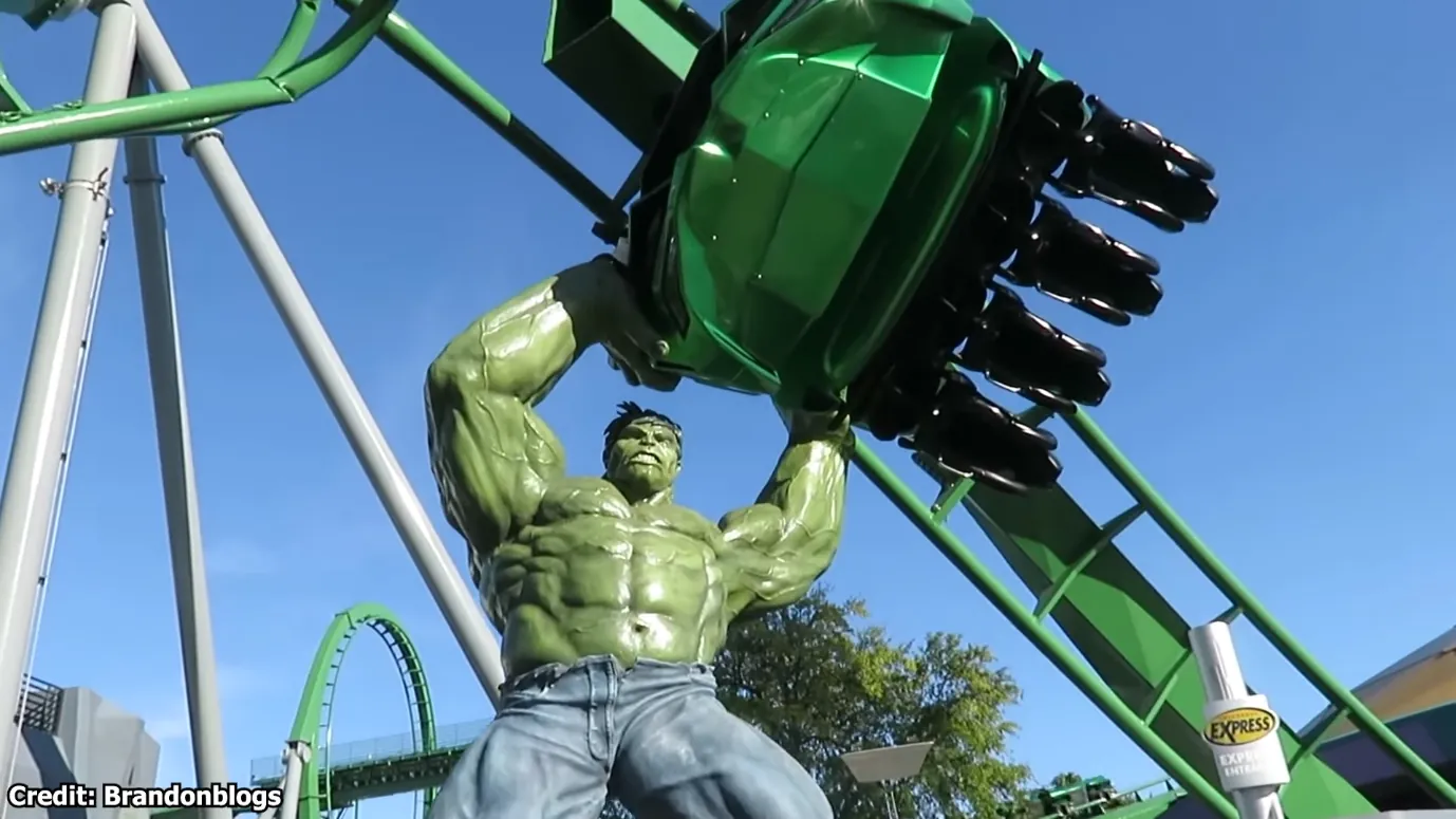 The Incredible History of Universal's Hulk Coaster - A Roller Coaster ...